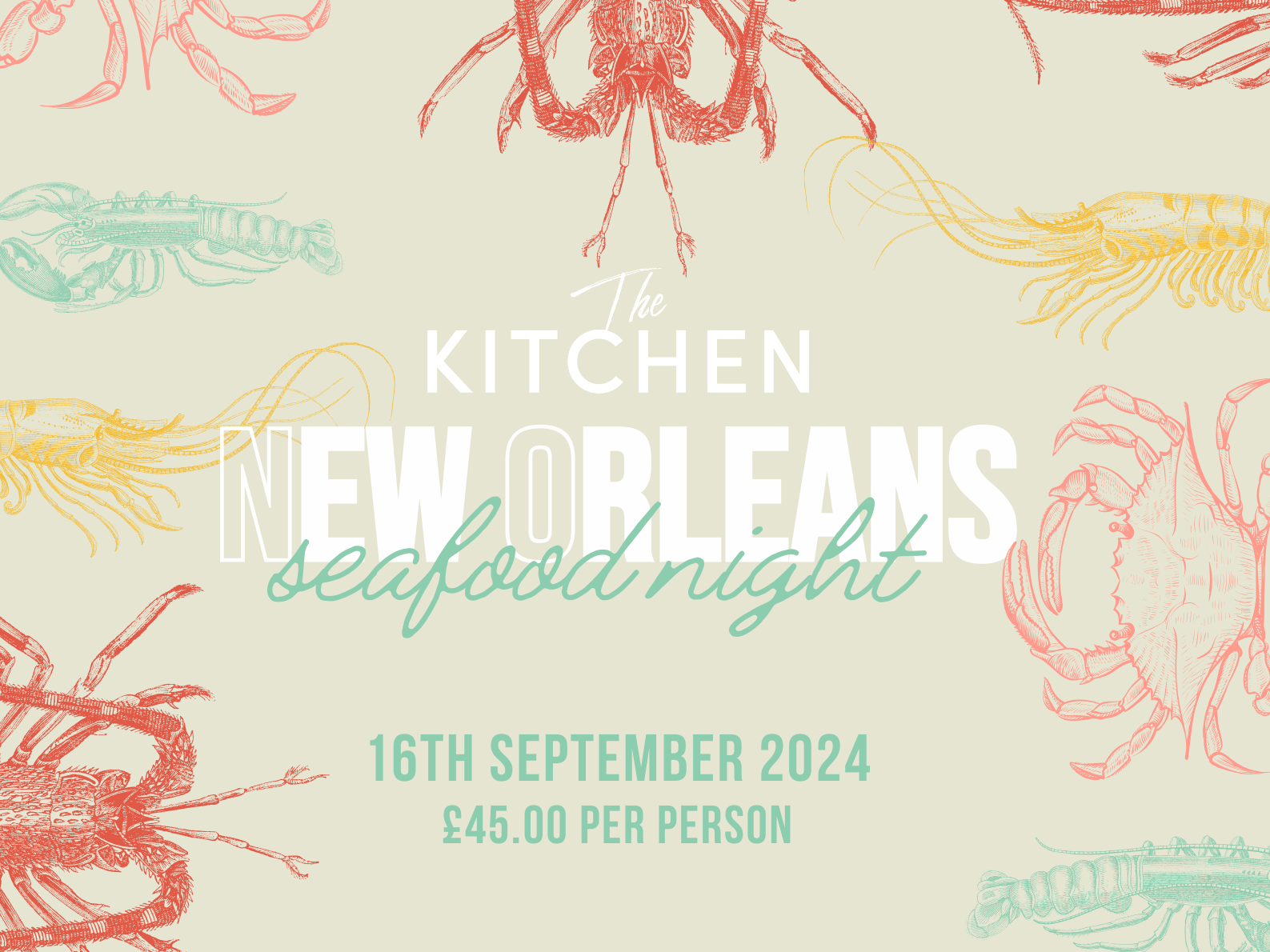 New Orleans Seafood Night in the Cotswolds | Feldon Valley
