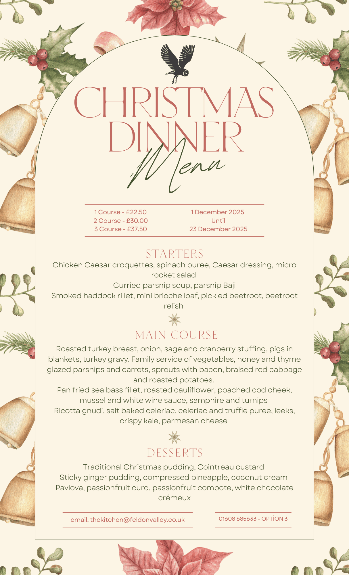 Christmas Dinner at Feldon Valley