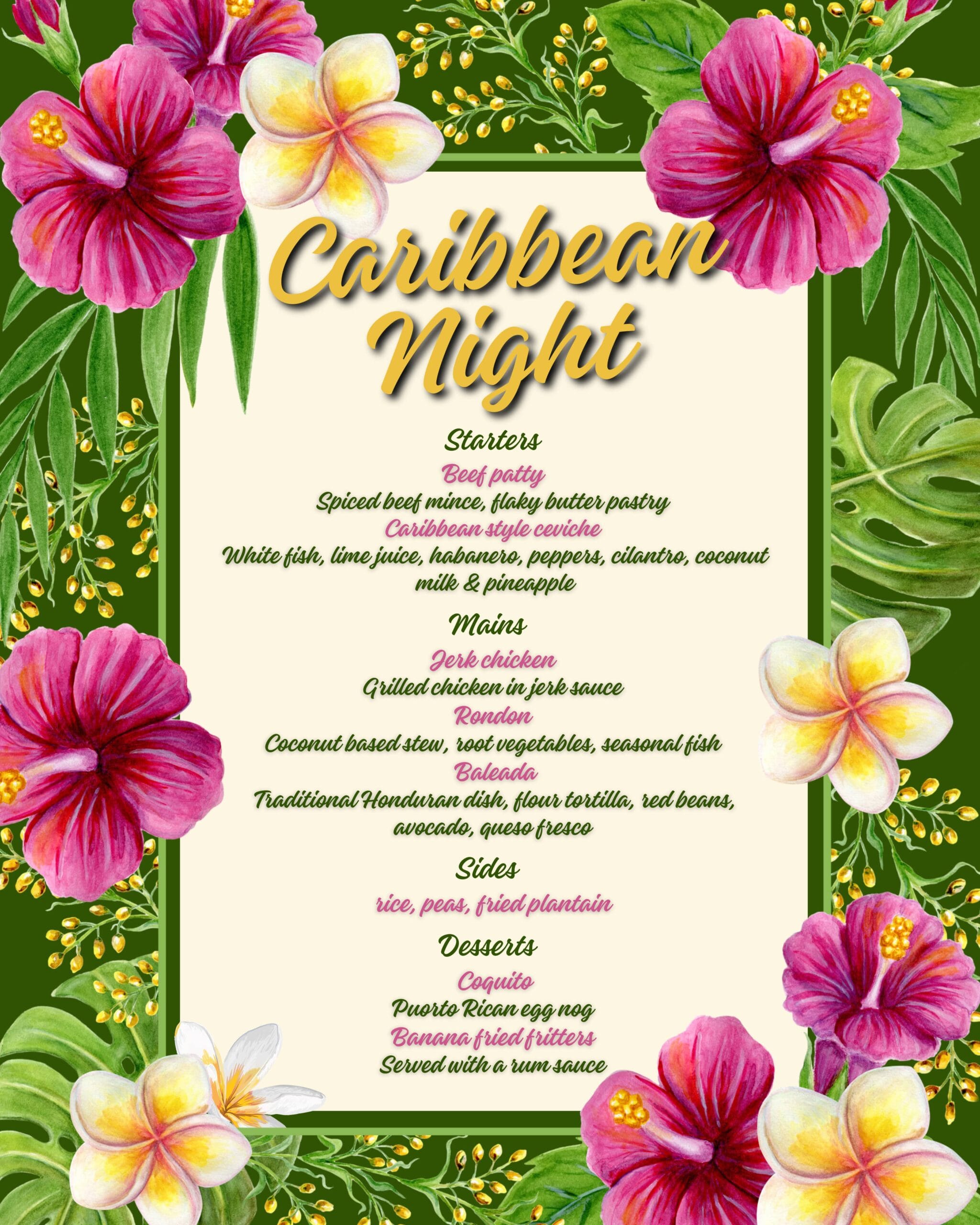 Caribbean Night at Feldon Valley